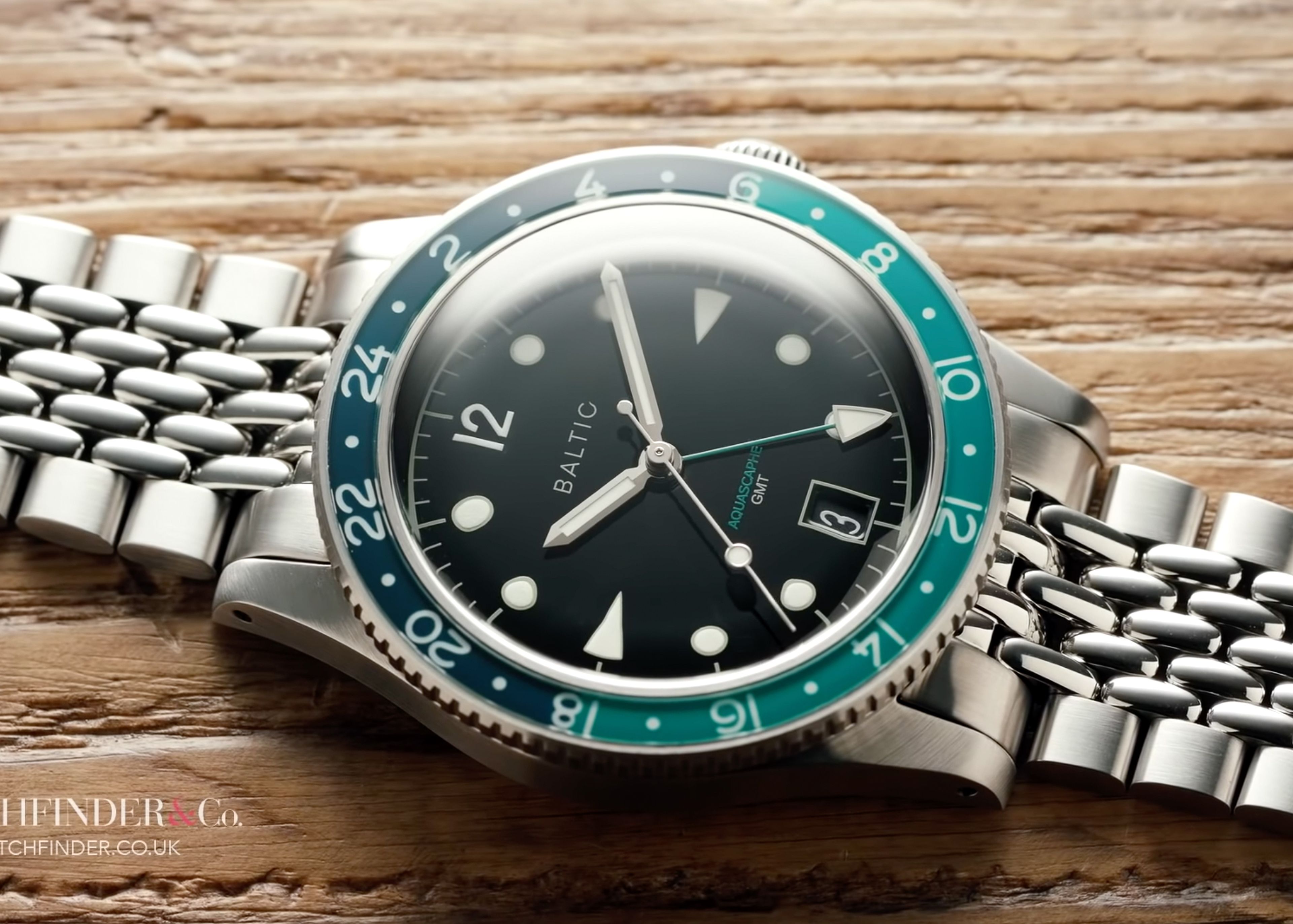 Aquascaphe GMT Green - Baltic Watches