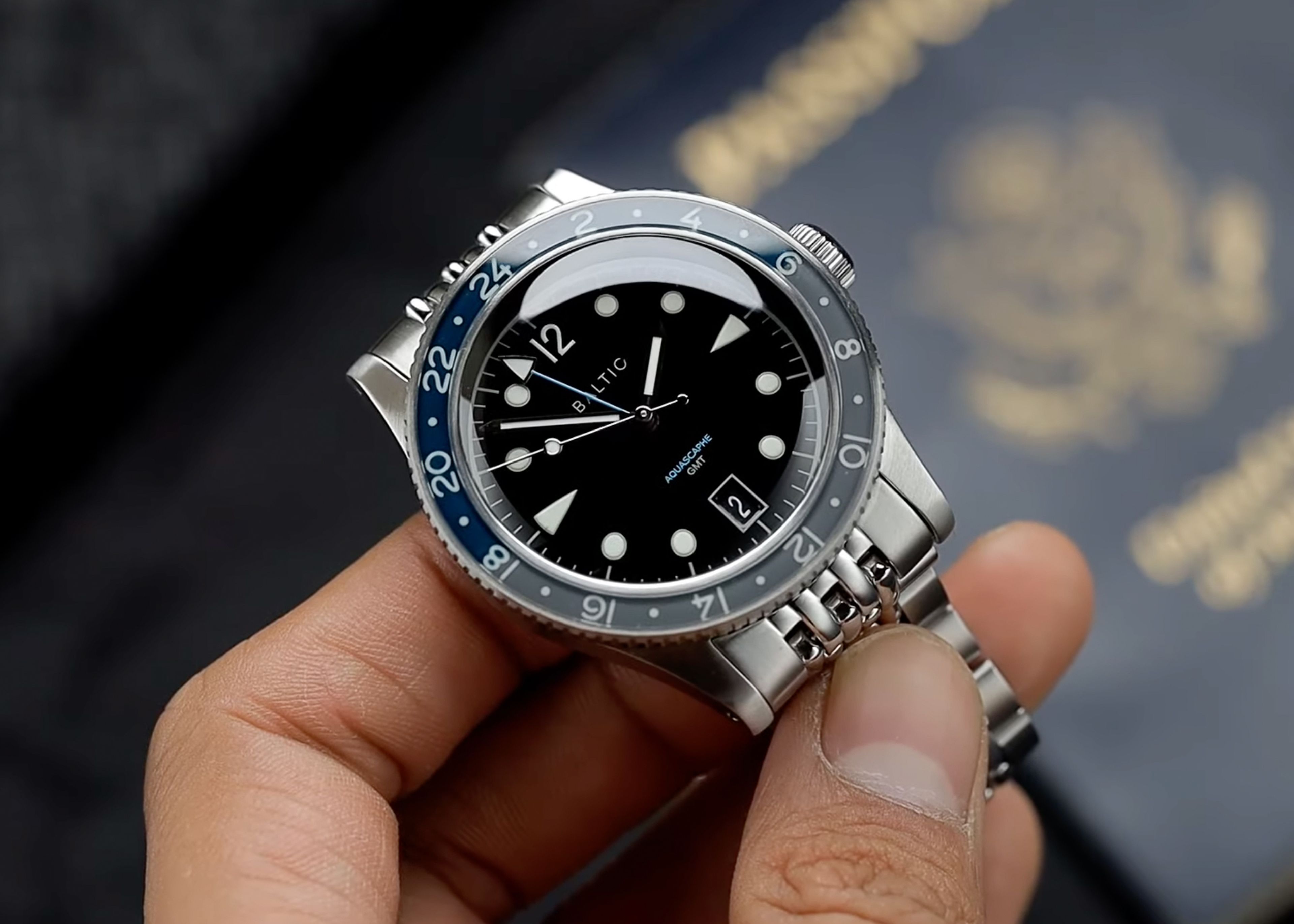 Aquascaphe GMT Green - Baltic Watches