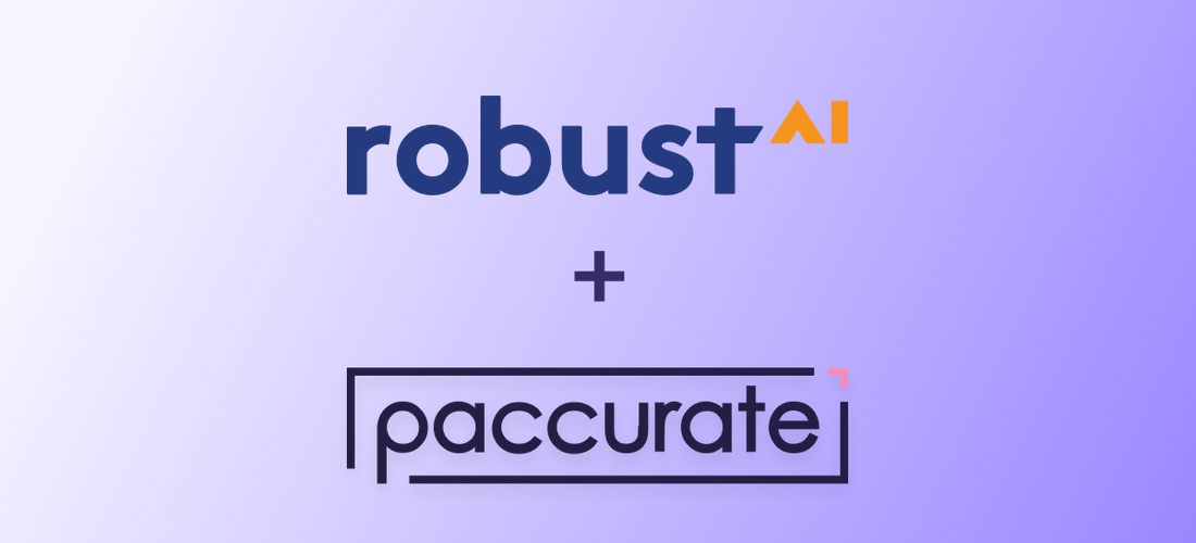 Robust.AI and Paccurate Announce Technology Partnership