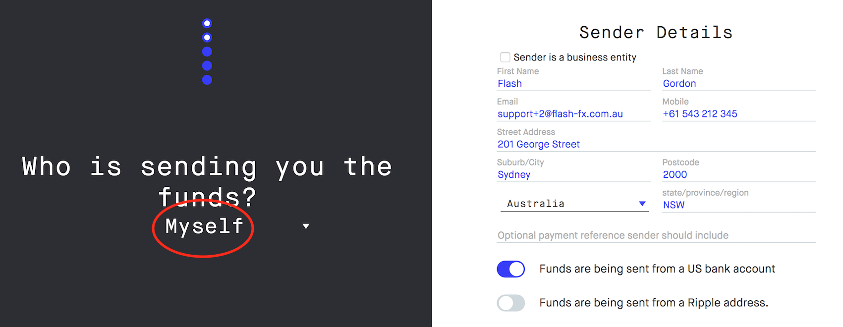 Flash Payments | How to transfer USD back to Australia