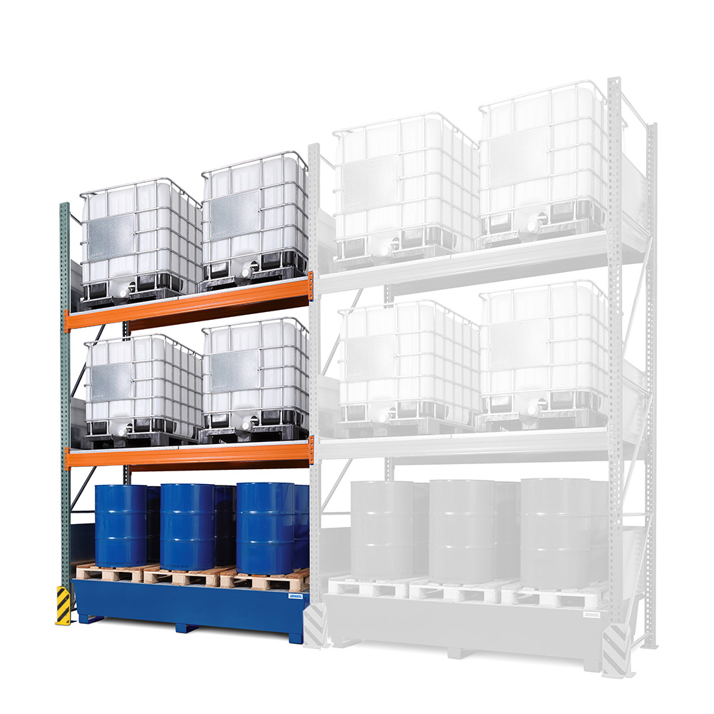 IBC Tote Racks for 275 & 330 Gallon IBCs – 2, 4 & 6 Tote Systems | DENIOS
