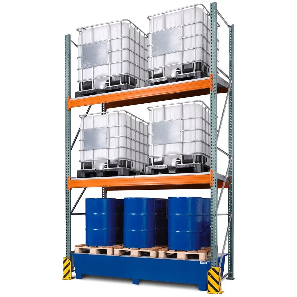 Stackable Racking with Leakproof Spill Sumps | Safe & Compliant Storage ...