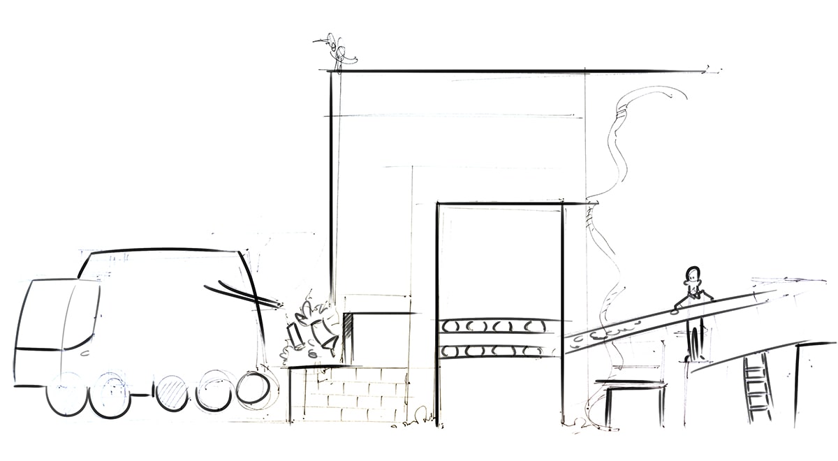 Plastic Recycling | Production Process Drawing