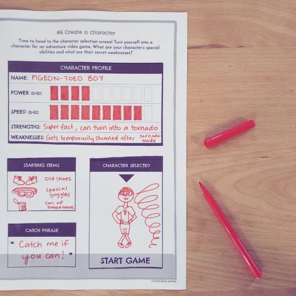 Create a Character FREEBIE from Back to School Booklet | at the minute