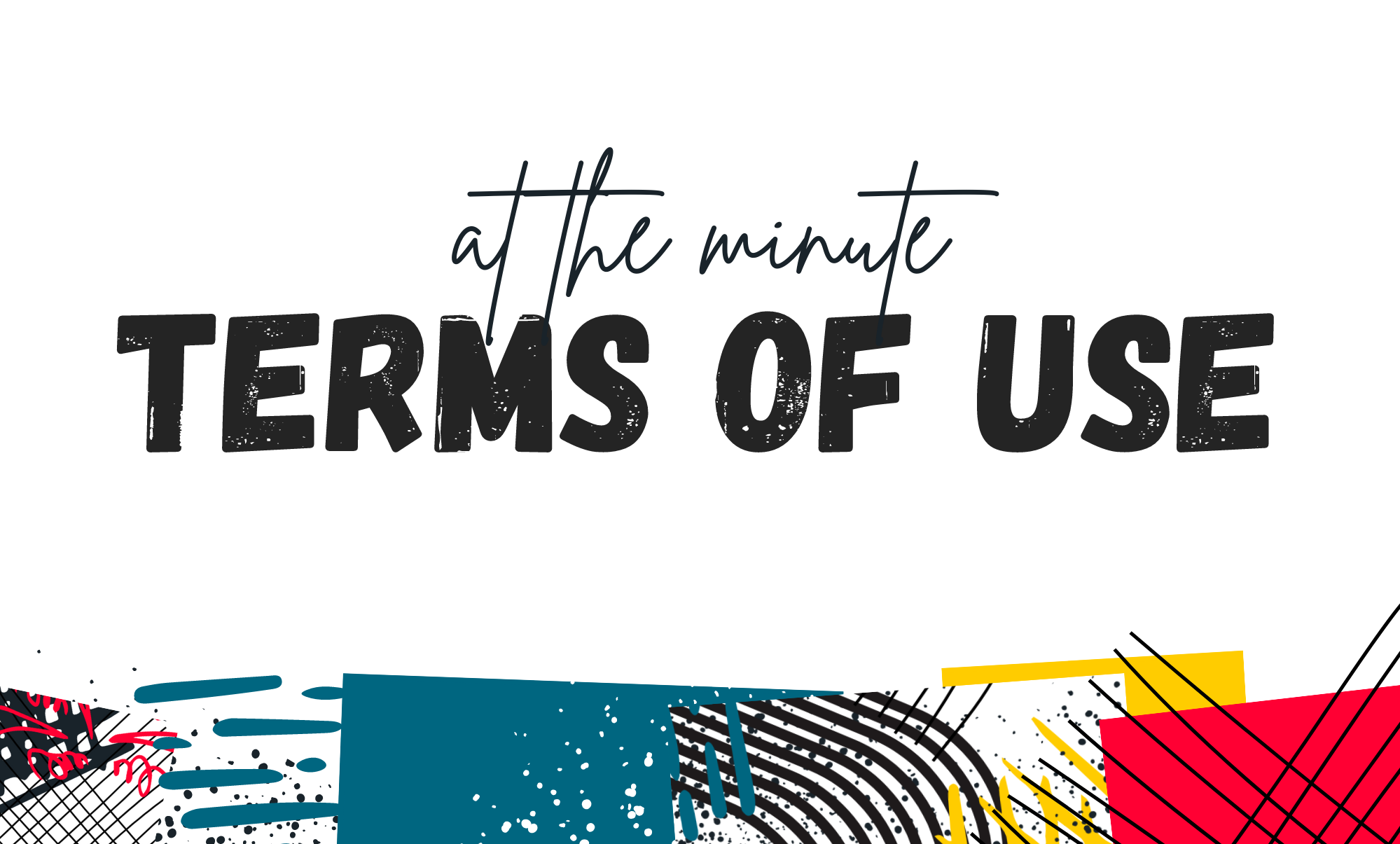 Terms of use for attheminute teaching resources | at the minute