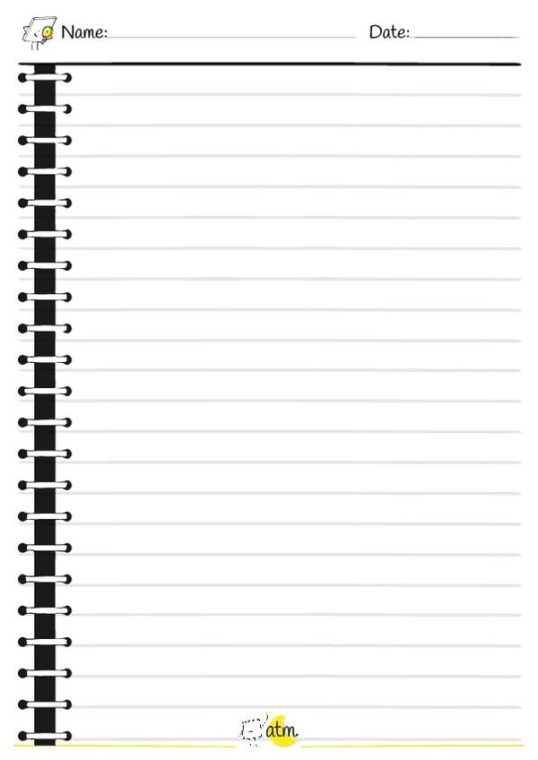 Blank Writing Frame | at the minute