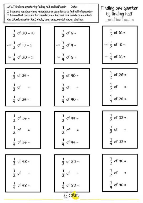 Year 2 Maths Worksheets | at the minute