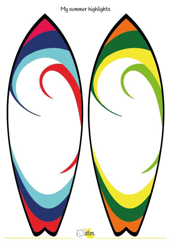 Summer Highlights Template - Surfboard | at the minute