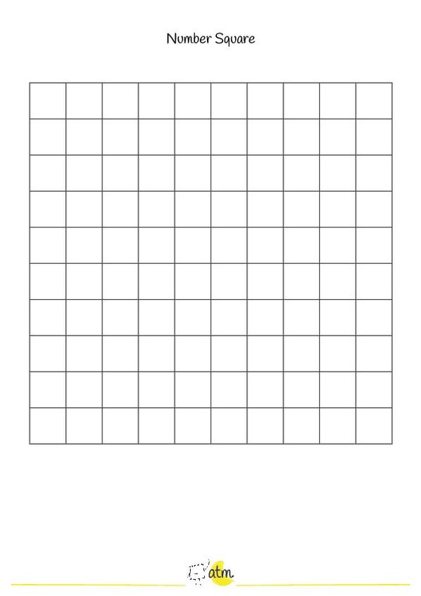 Blank Number Square | at the minute