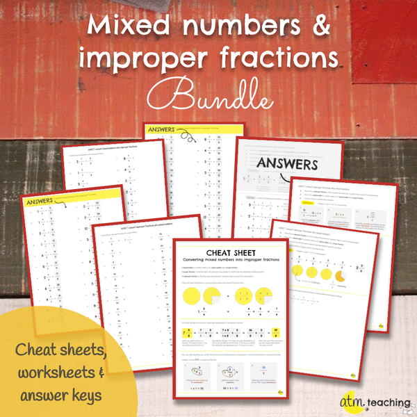 How to Turn Mixed Numbers into Improper Fractions | at the minute