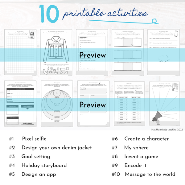 Back to School Activity Booklet | at the minute