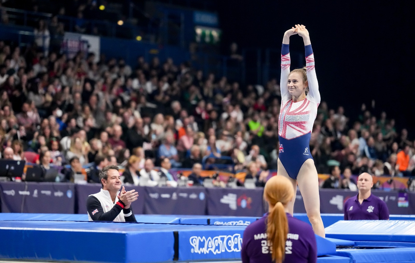 Bryony Page wins the trampoline World title in front of a home crowd in ...