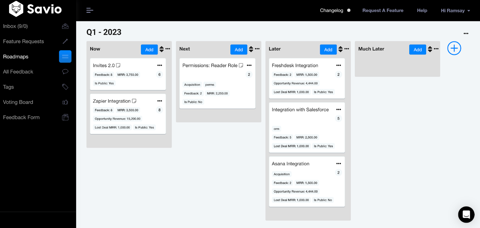 New Feature 🥳: Savio Launches Product Roadmaps