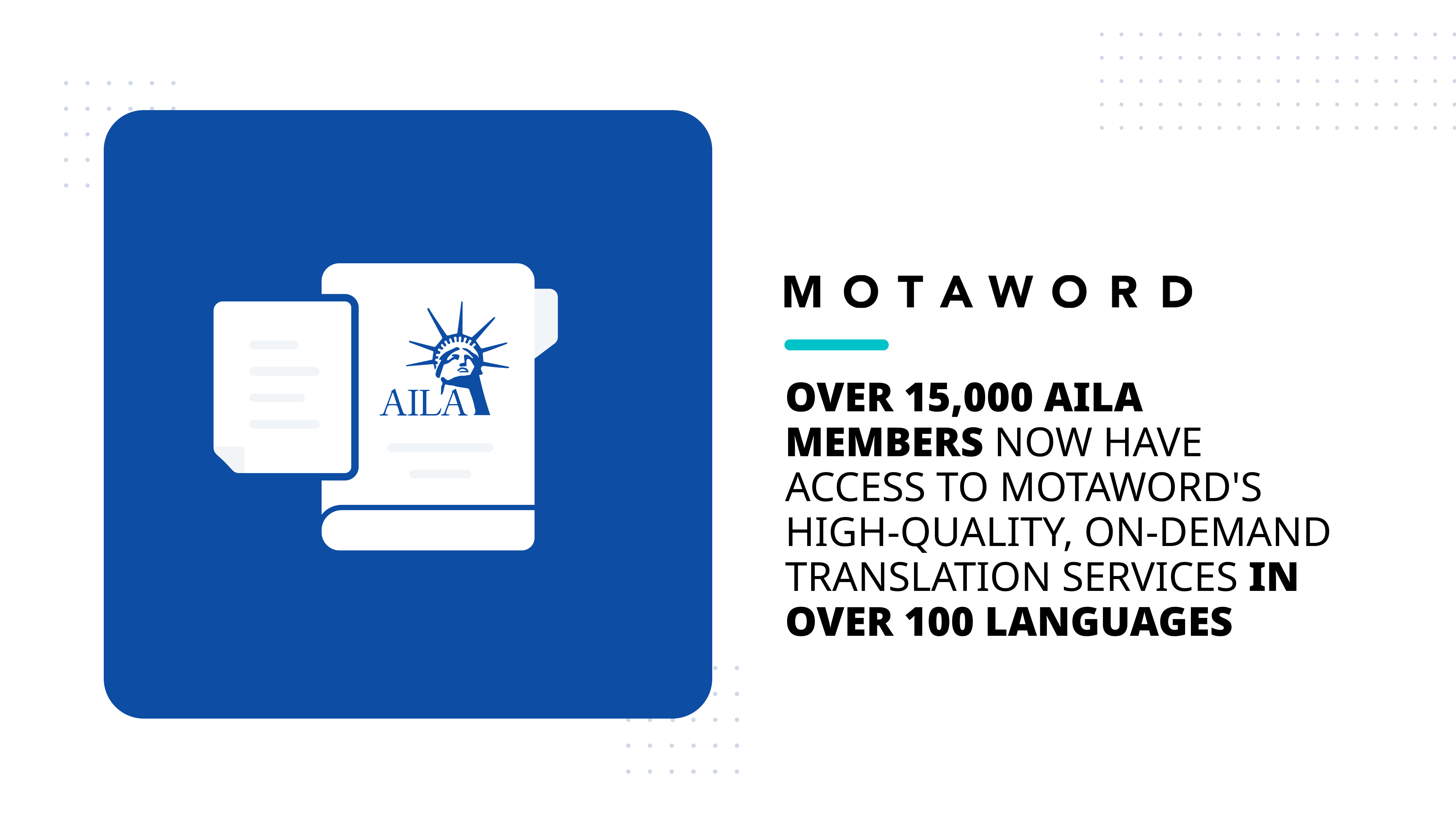 Certified translations for AILA members- MotaWord