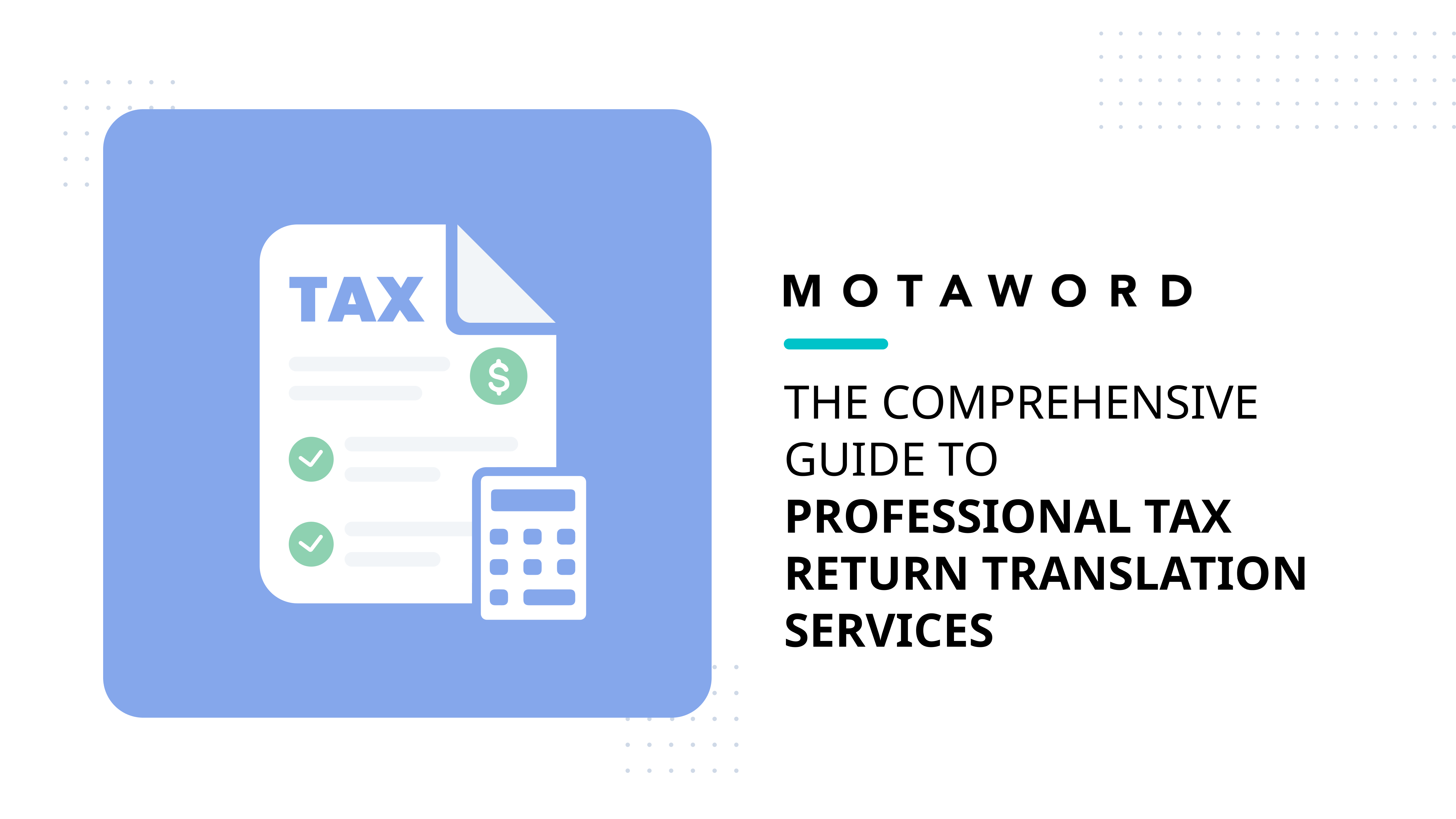 Guide to Professional Tax Return Translation Services