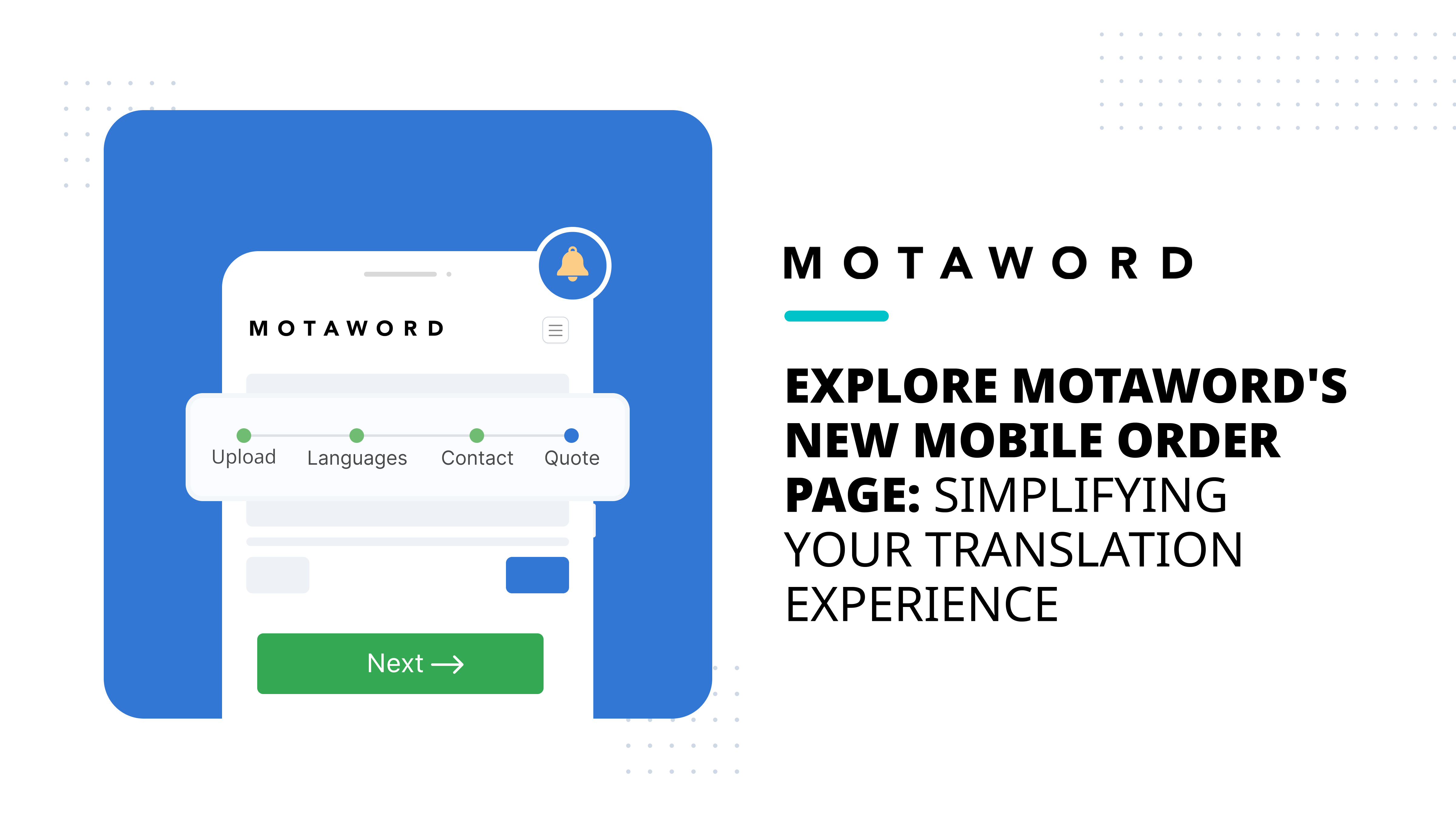 Nueva página de pedidos móvil: simplifique la experiencia de traducción