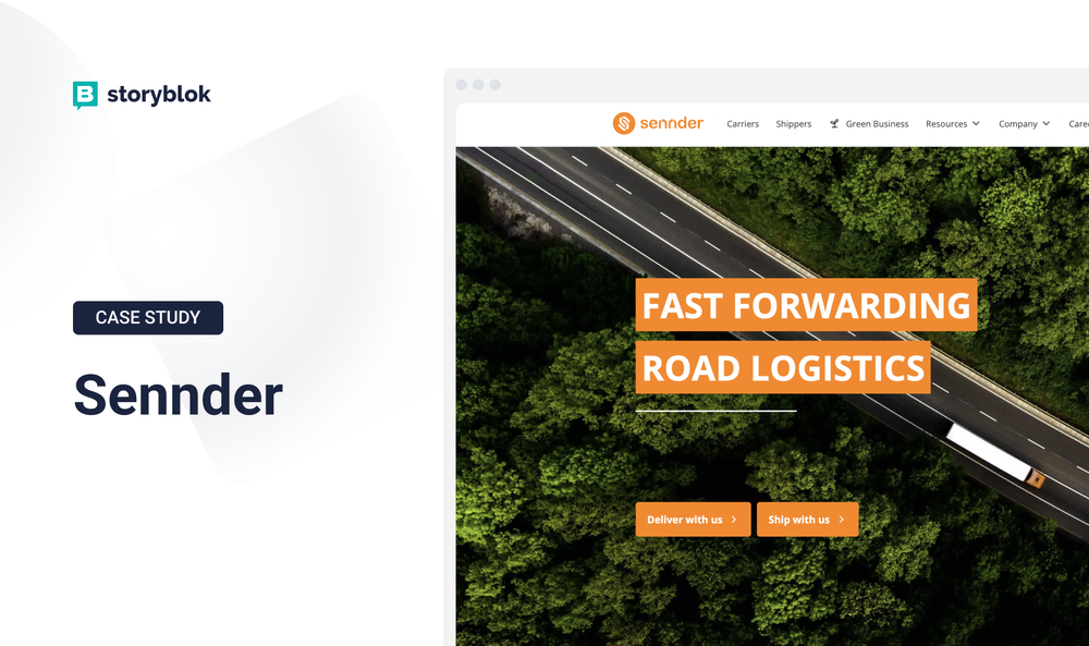 Sennder Case Study | Storyblok