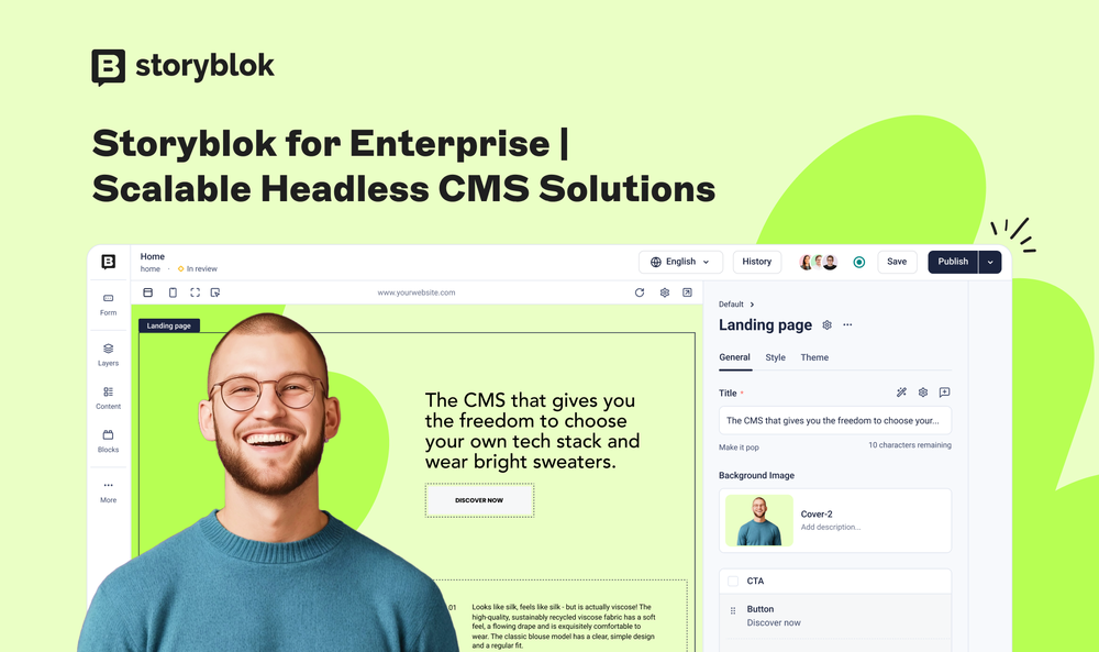 Storyblok for Enterprise | Scalable Headless CMS Solutions | Storyblok