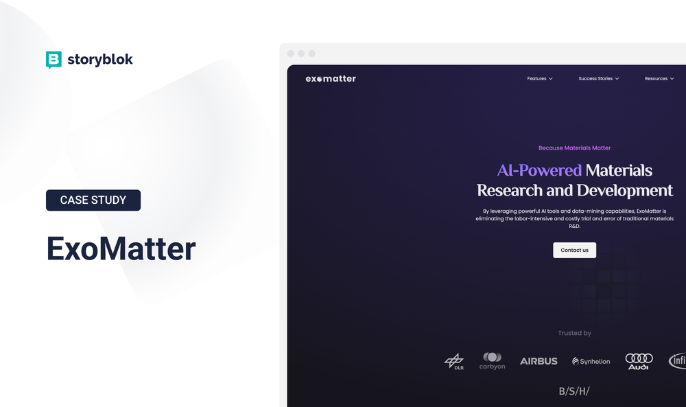 ExoMatter Case Study | Storyblok