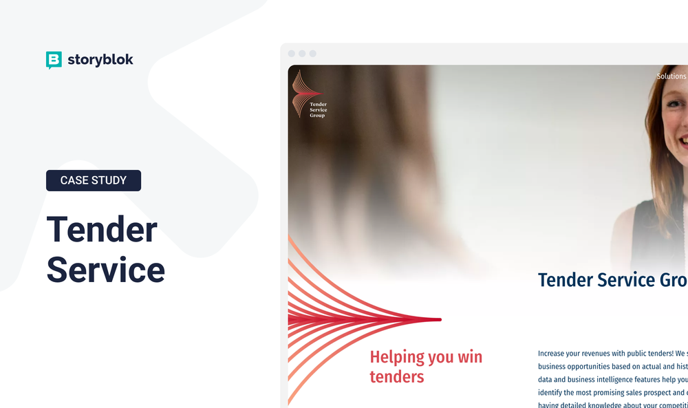 Tender Service Case Study | Storyblok