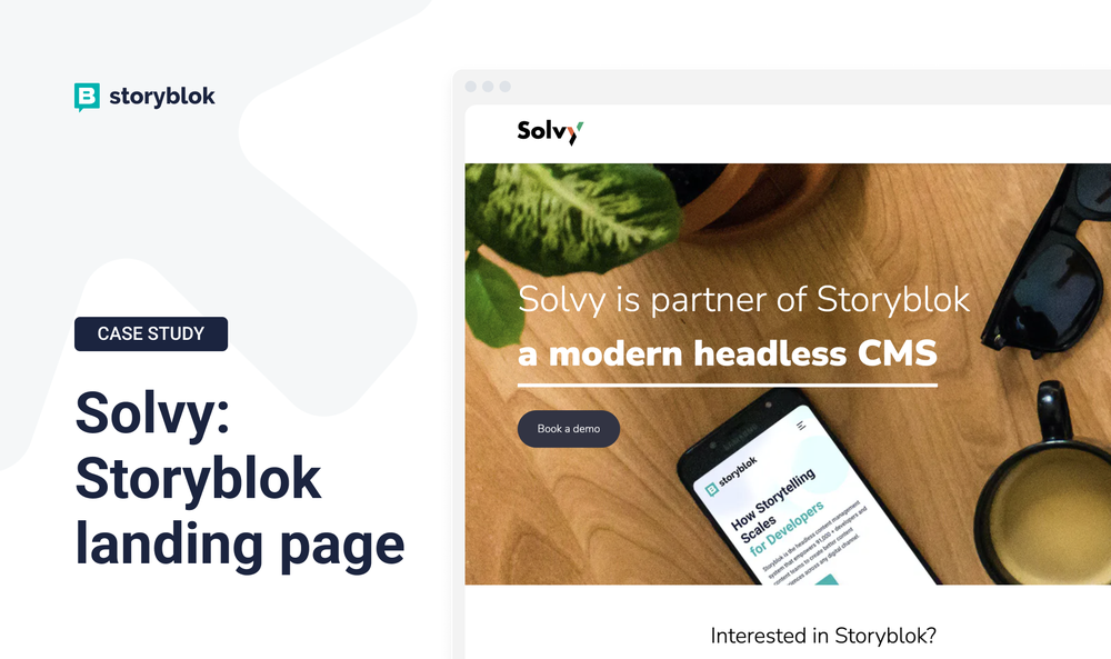 Solvy: Storyblok landing page | Storyblok