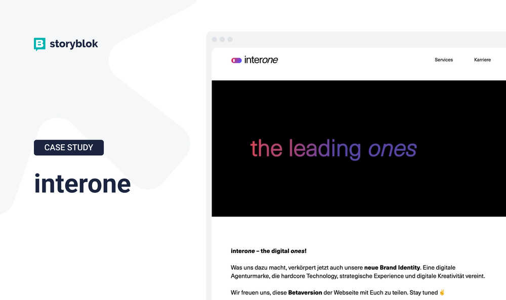 interone Case Study | Storyblok