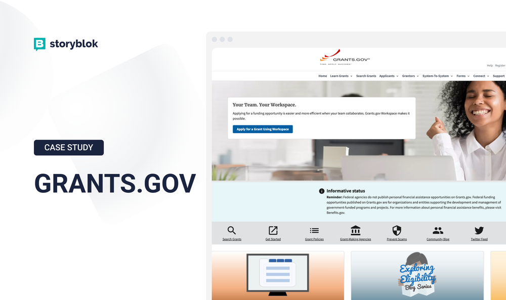 GRANTS.GOV Case Study | Storyblok