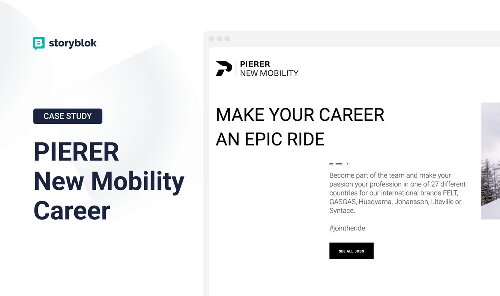 PIERER New Mobility Career | Storyblok