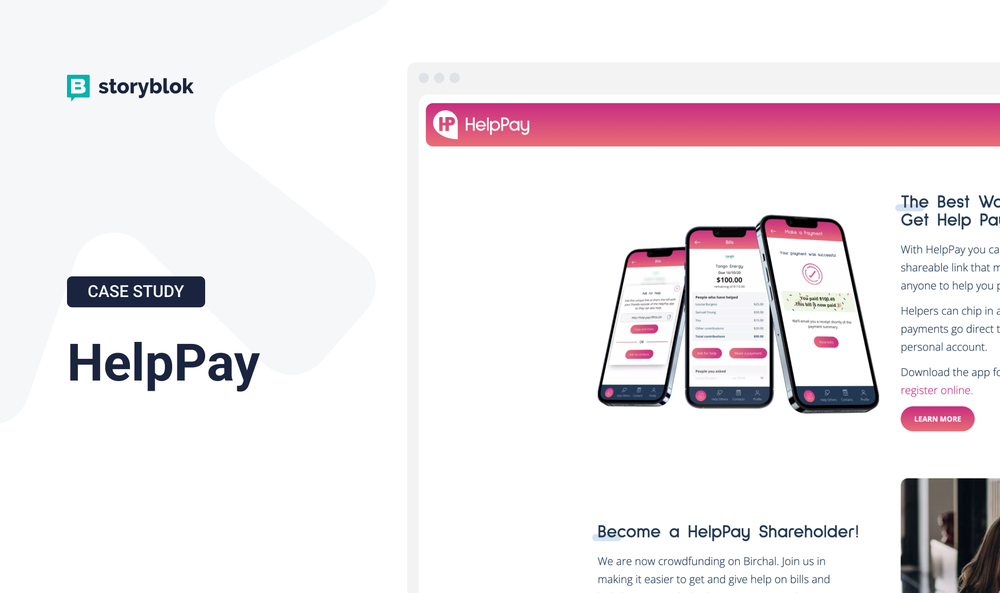HelpPay Case Study | Storyblok
