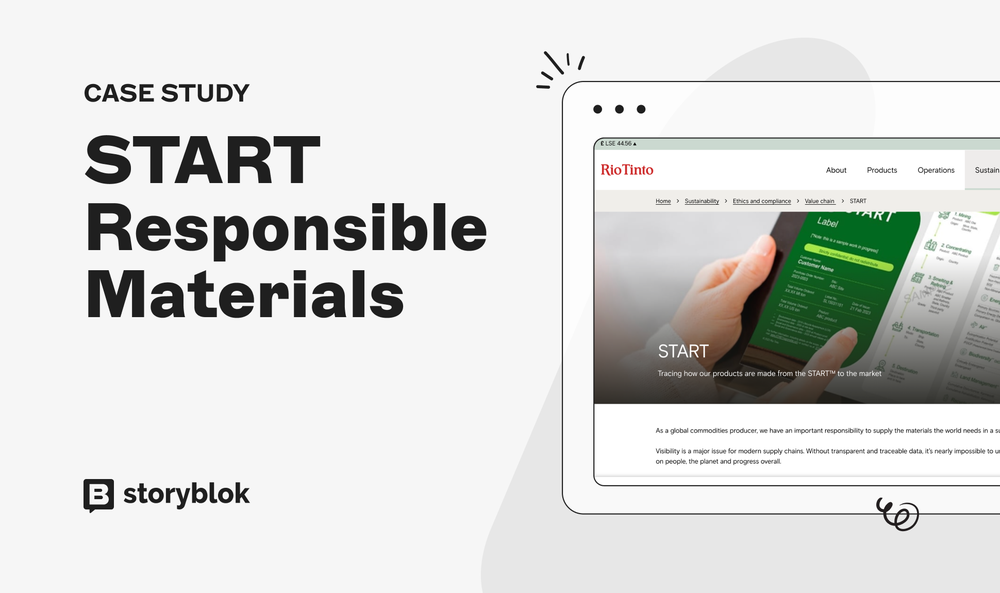 START Responsible Materials | Storyblok