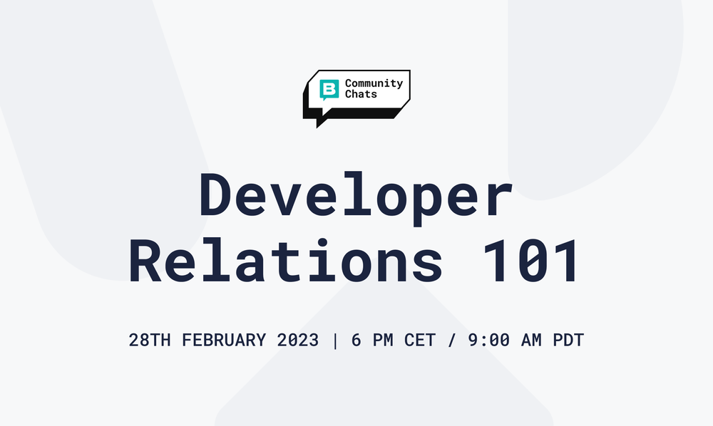 Storyblok Community Chats #3: Developer Relations 101 | Storyblok