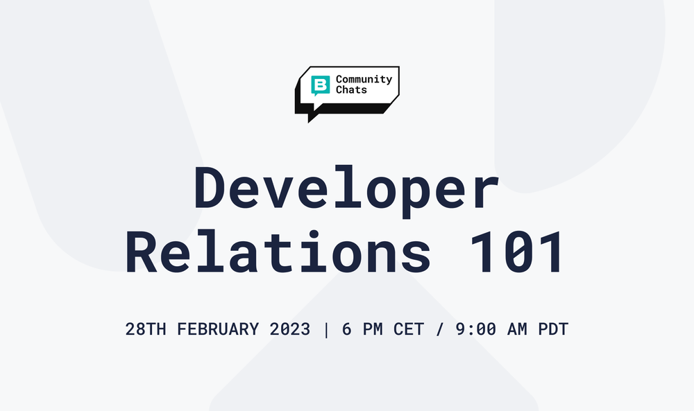 Storyblok Community Chats #3: Developer Relations 101 | Storyblok