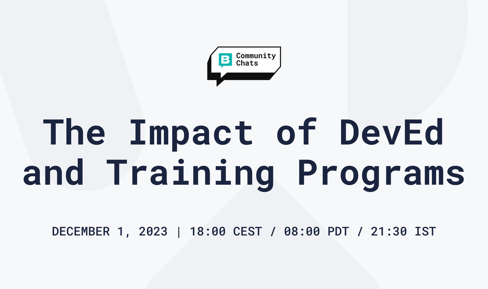 Storyblok Community Chats #8: The Impact of DevEd and Training Programs ...