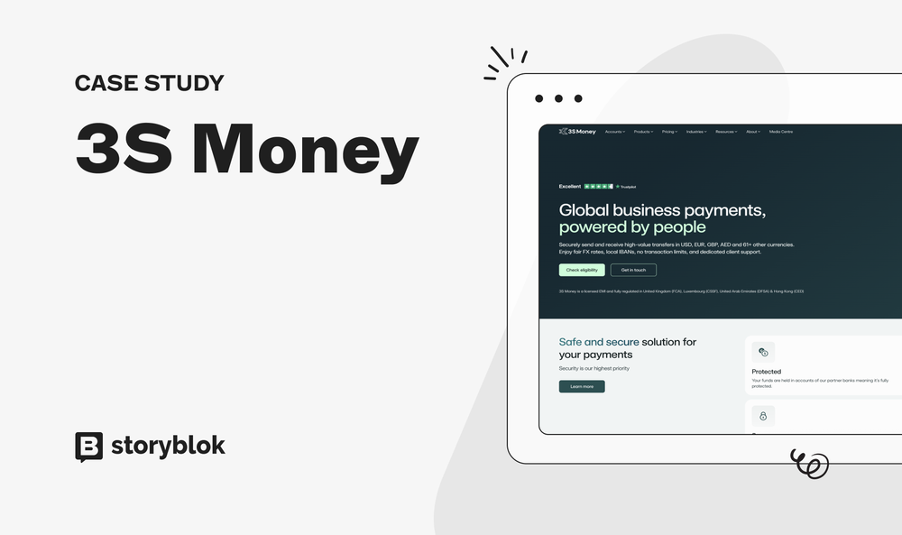3S Money Case Study | Storyblok