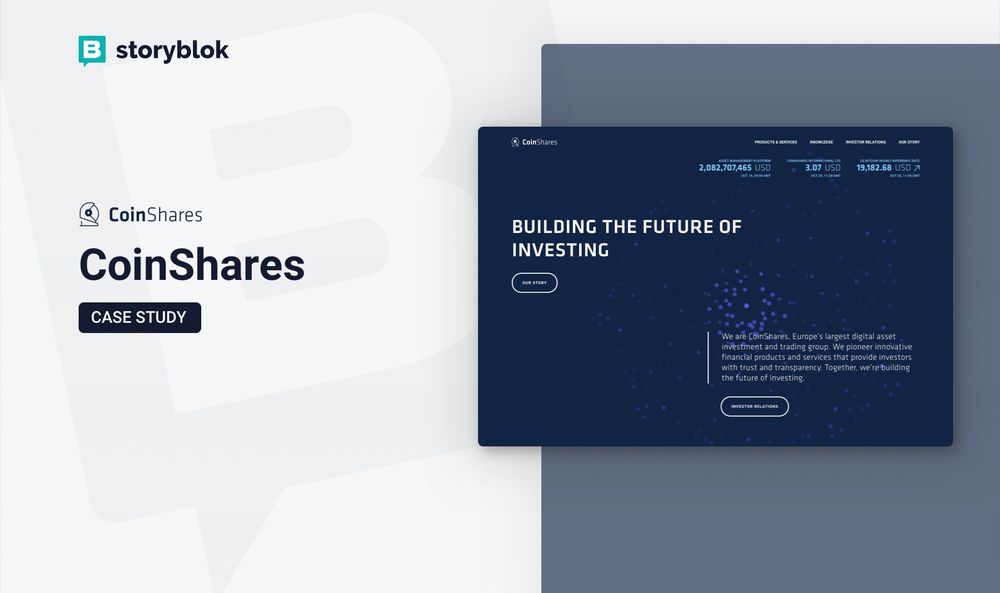 CoinShares Case Study | Storyblok