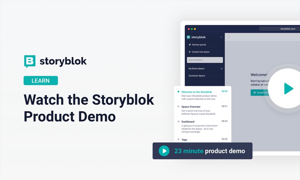 Register for a on-demand Storyblok Product Demo | Storyblok