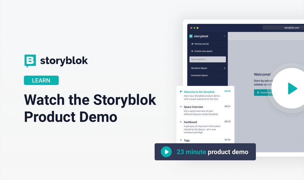Register for a on-demand Storyblok Product Demo | Storyblok