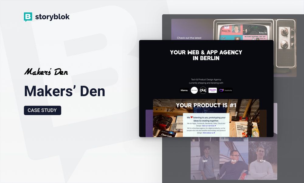 Makers' Den Website | Storyblok