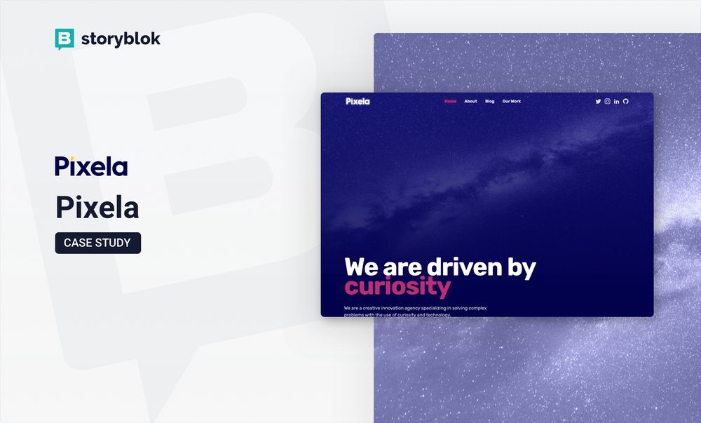 Pixela - Company Website | Storyblok
