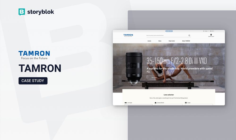 TAMRON Case Study | Storyblok