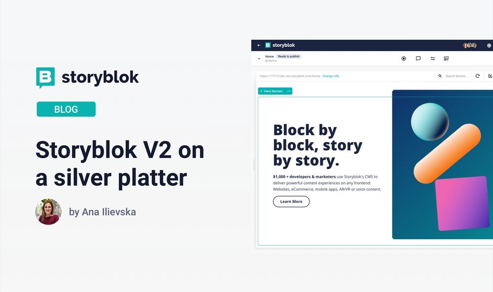 Storyblok V2 on a silver platter | Storyblok