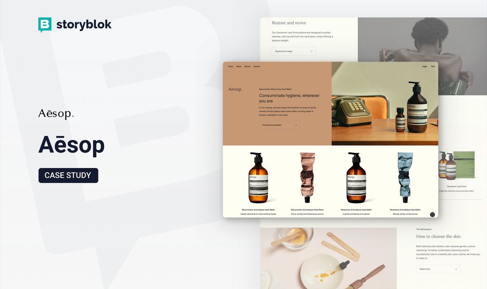 Aēsop Case Study | Storyblok