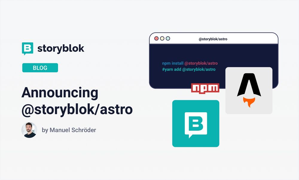 Announcing @storyblok/astro | Storyblok
