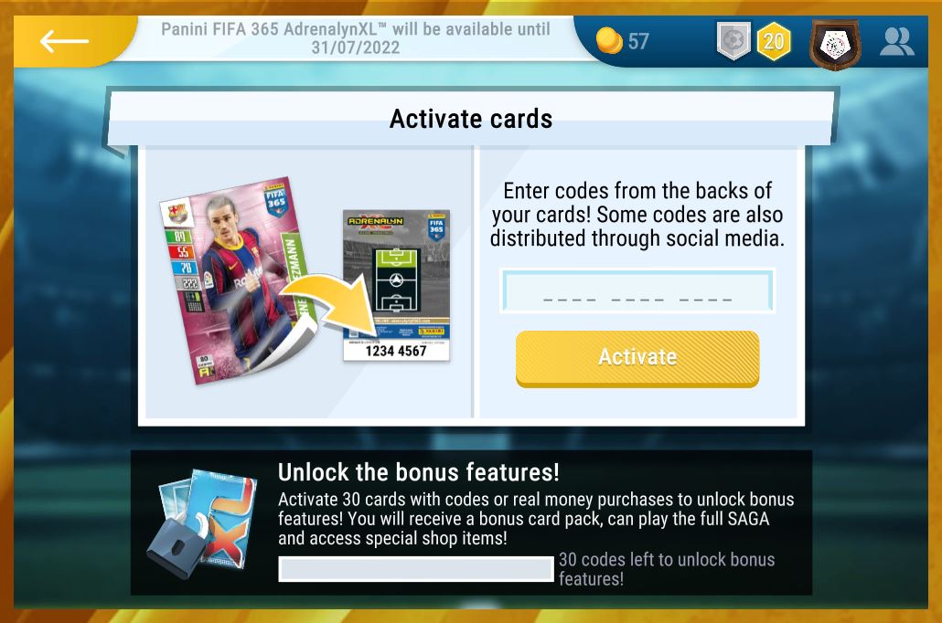 Panini Adrenalyn FIFA 365