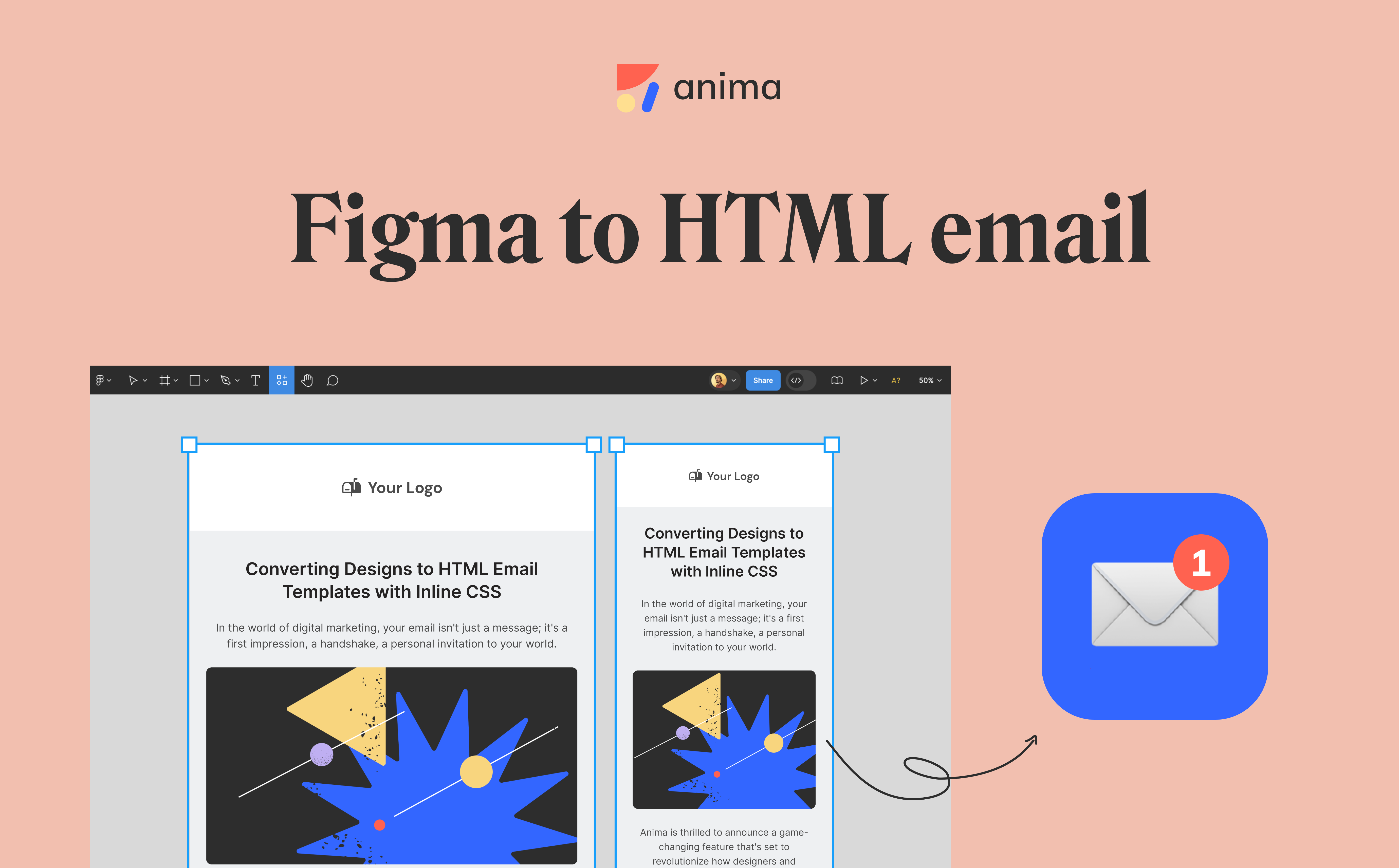 Figma to Code - Export React, HTML & Vue from any Figma design