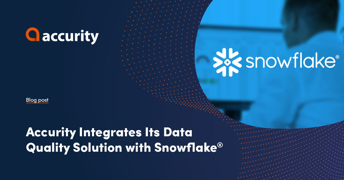 Accurity Introduces Data Quality for Snowflake | Accurity Blog