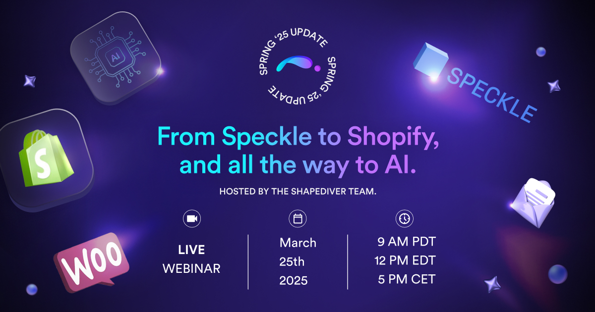 ShapeDiver Spring '25 Update | Live Webinar