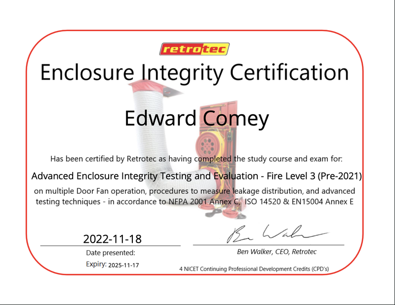 Enclosure Integrity Tests