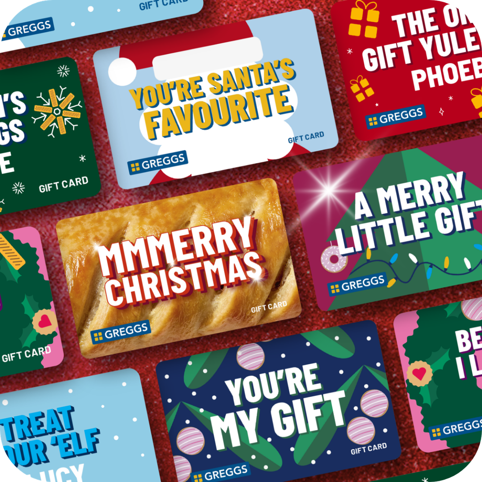 Make it rain with a Greggs Gift Card for Christmas