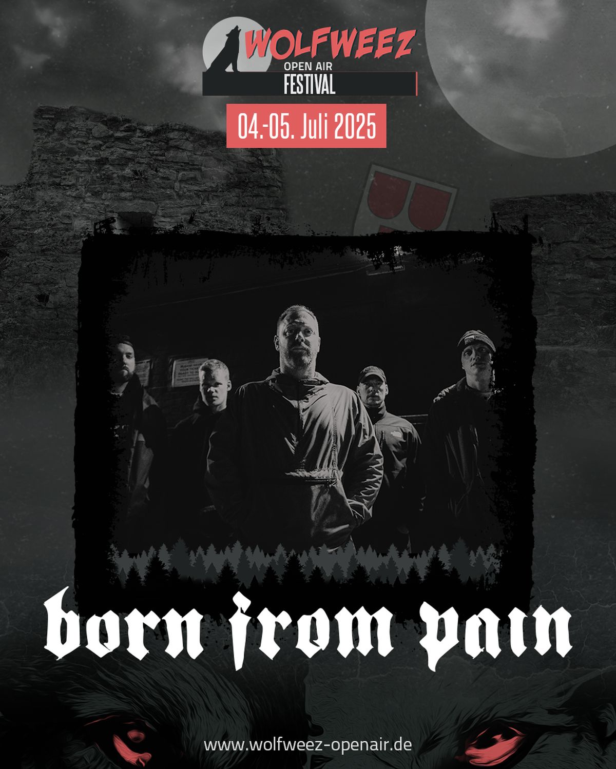 Line-up 2025: Born From Pain | News - Wolfweez Openair Festival